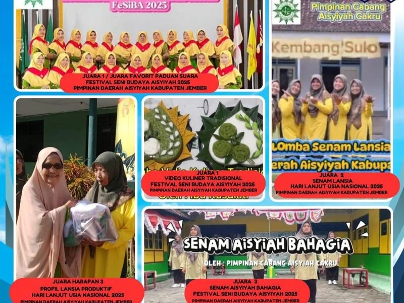 PCA Cakru Jember Borong Juara di Hari Lansia dan FeSIBA 2025 - PWMU.CO