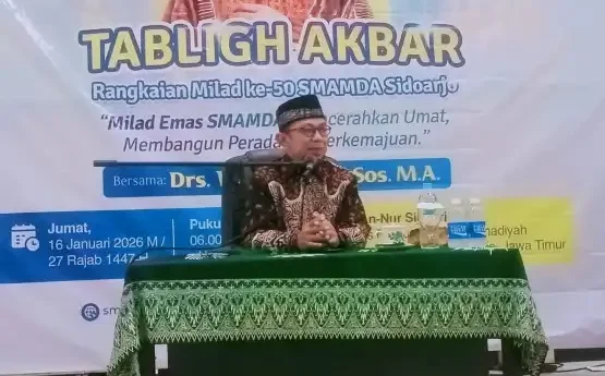Tabligh Akbar Milad ke-50 Smamda Sidoarjo, Ribuan Jamaah Padati Masjid ...