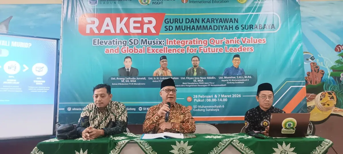 Ketua PCM Wonokromo Apresiasi Disiplin di Raker SD Musix - PWMU.CO